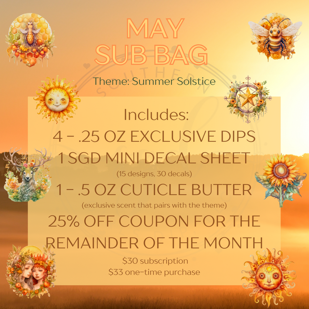 Monthly Sub Bag - Purchase Separately!! – Southern Girls Dip, LLC